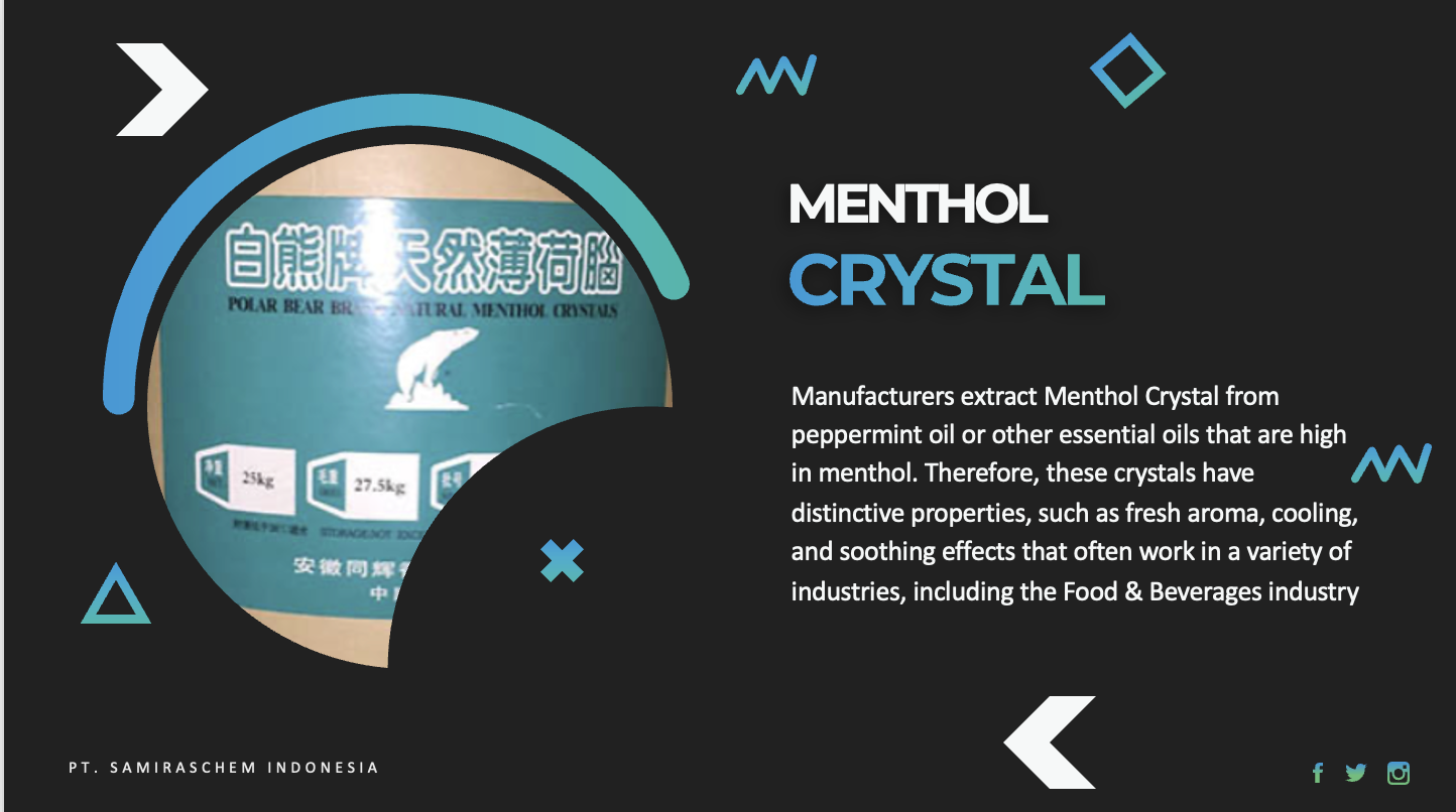 Supplier Menthol Crystal - PT. Mufasa Specialties Indonesia