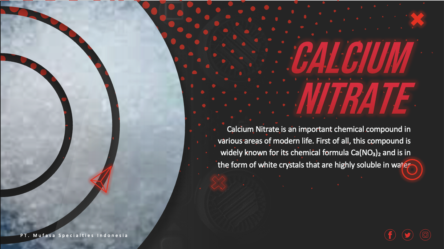 Jual Calcium Nitrate - PT. Mufasa Specialties Indonesia